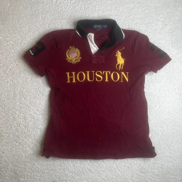 Polo Ralph Lauren | Shirts | Vintage Mens Polo Ralph Lauren Red Houston ...